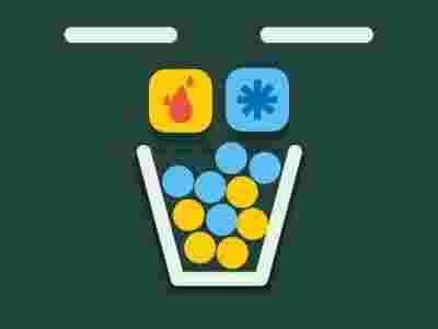 Filled Glass 5 Fire And Ice - Play Online Games Free