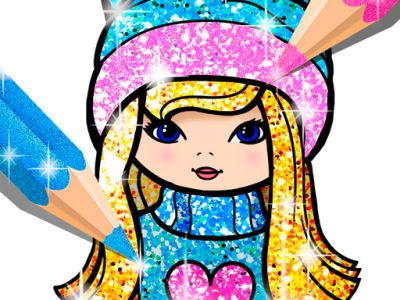 Girls Coloring Book Glitter - Play Online Games Free