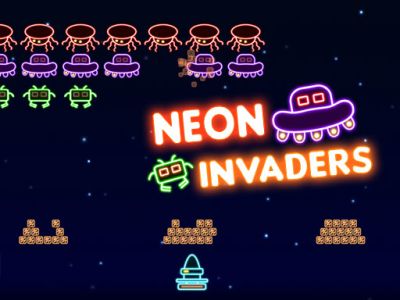 Neon Invaders Classic - Play Online Games Free