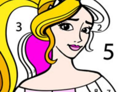 Princess Dress up Makeover Color by Number - Play Online Games Free