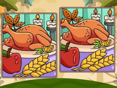 Thanksgiving Spot The Differences - Play Online Games Free